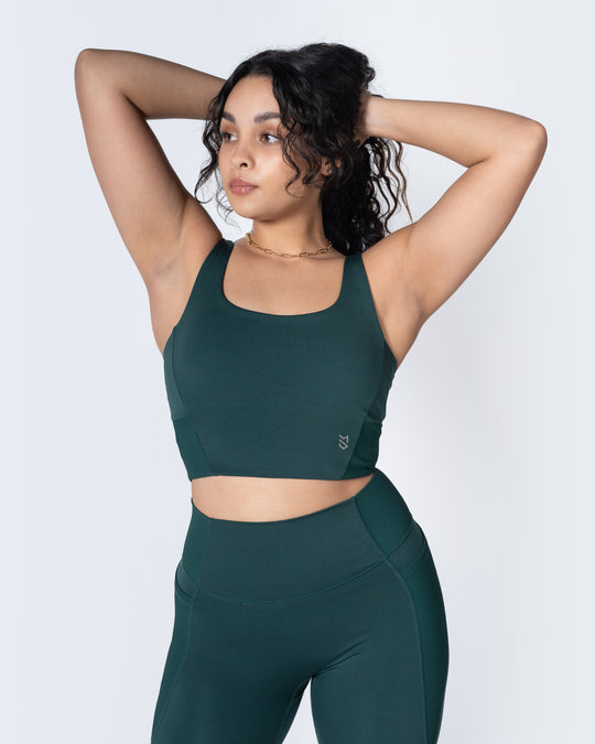 Sleek Cropped Tank Bra – MUSCLE SOLUTION