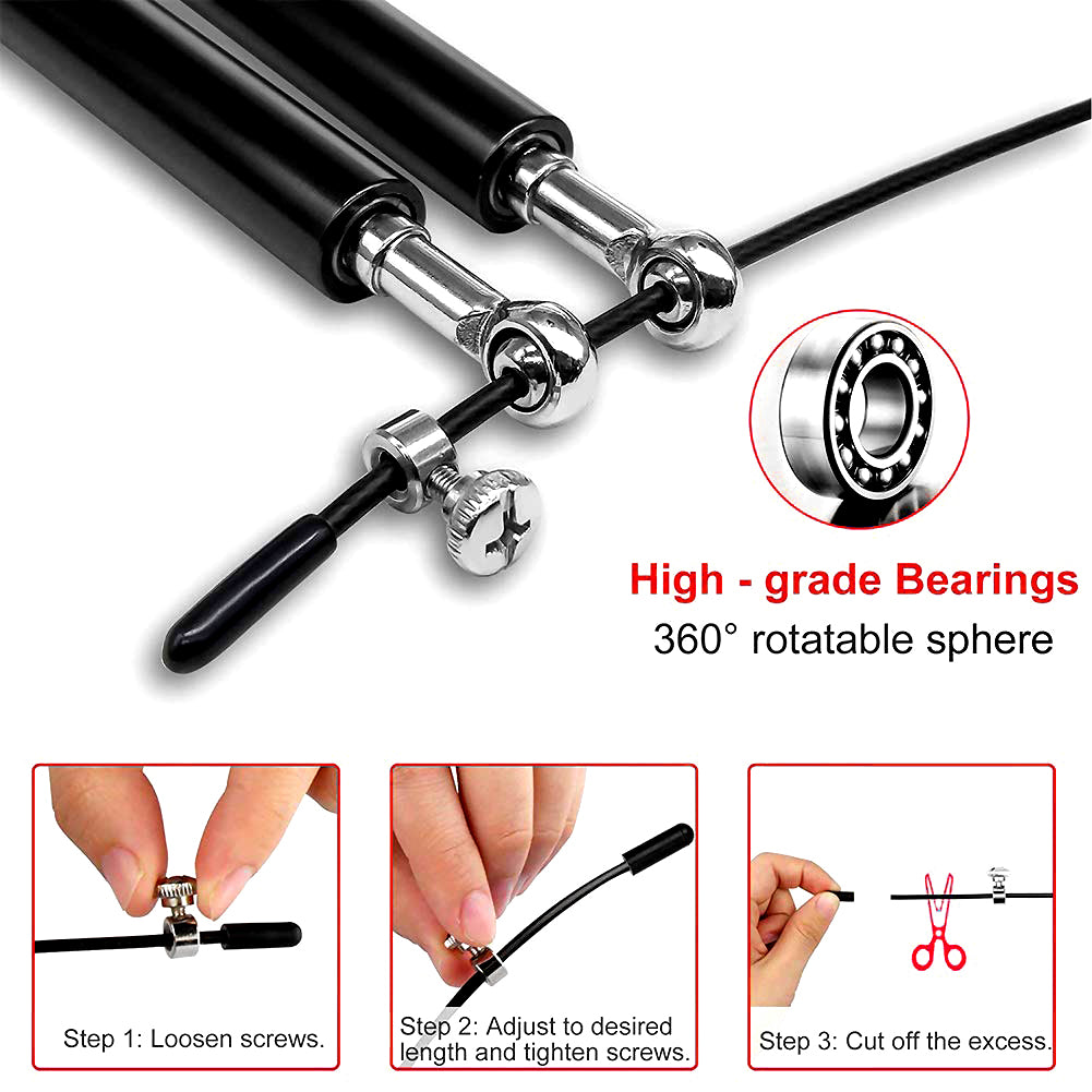 Length Adjustable Jump Rope – MUSCLE SOLUTION